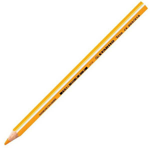 Цветной карандаш Stabilo Trio утолщенный трехгранный Индийский Желтый (STABILO 203/215)