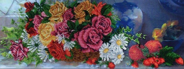 Набор для вышивания FeDi #КВ706 Гордость садовника, Вышивка бисером, 65 х 25 см