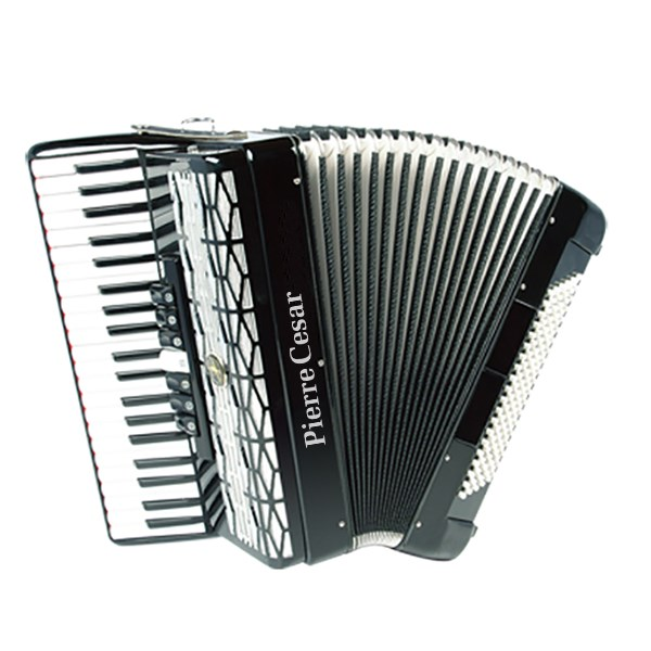 PCA2008 BKP Аккордеон,120 басов, 41 клавиша в правой руке, 7+2 регистры, цвет черный перламутр, Pierre Cesar