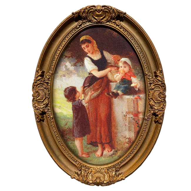 Картина на шелке в раме