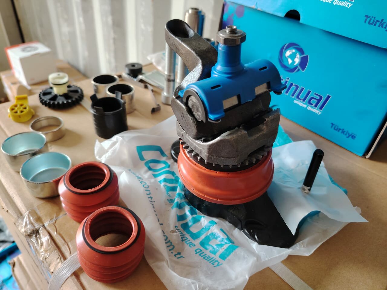 Ремкомплект суппорта Haldex Modul T полный комплект (подводящий механизм в сборе+направляющие)