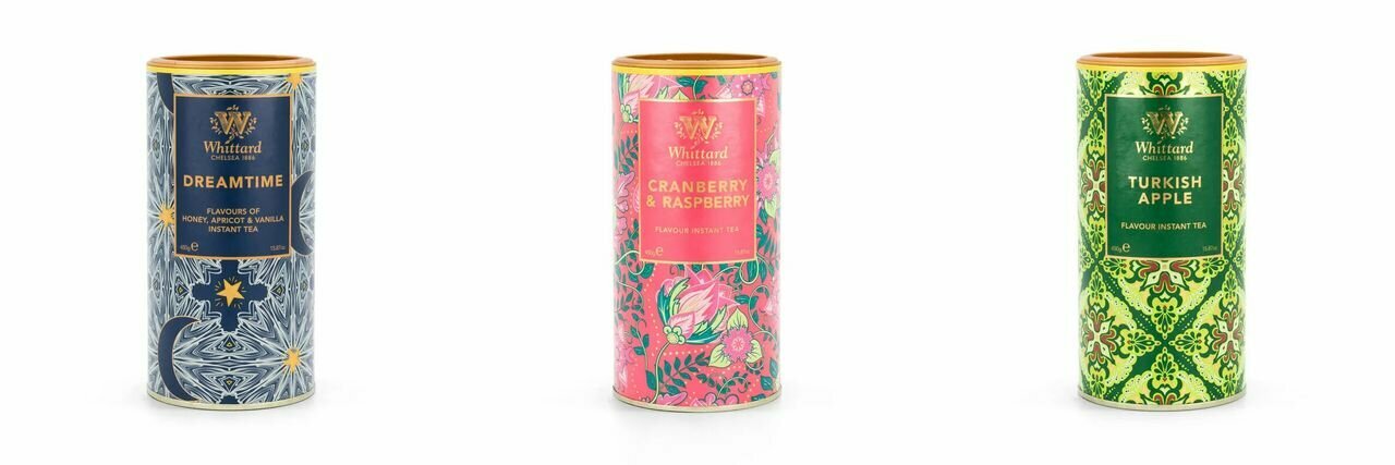 Набор растворимого чая Whittard Chelsea 1886, клюква, малина, яблоко, 3x450г