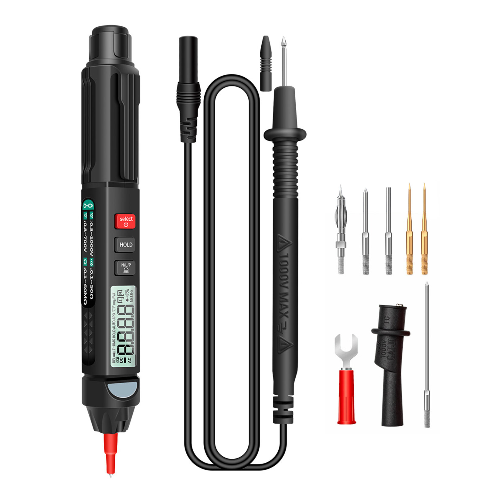 Ручка-мультиметр ANENG A3007 Цифровой мультиметр на 6000 отсчетов Тестер с ЖК-дисплеем