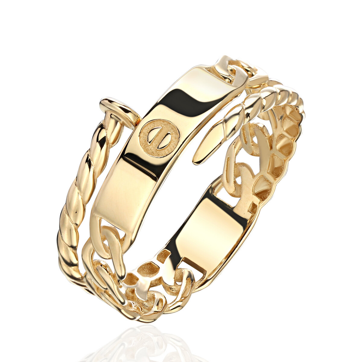 Кольцо, желтое золото, 585 проба