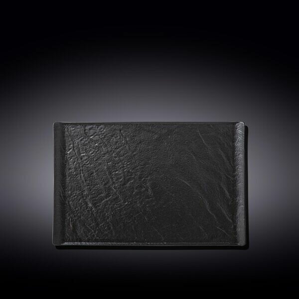 Тарелки прямоугольные 2 шт. 29,5x14,5 см черная Wilmax