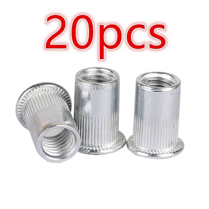 JARBLUE Rivnut набор алюминиевый сплав M3 M4 M5 M6 M8 M10 50/100 шт. M4, 20pcs