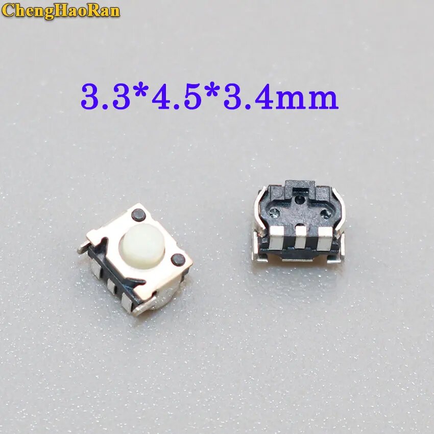 ChengHaoRan 5 шт. 3*4 мм SMD Tact Switch 3x4 мм микро кнопочные Тактильные переключатели для цифровой камеры
