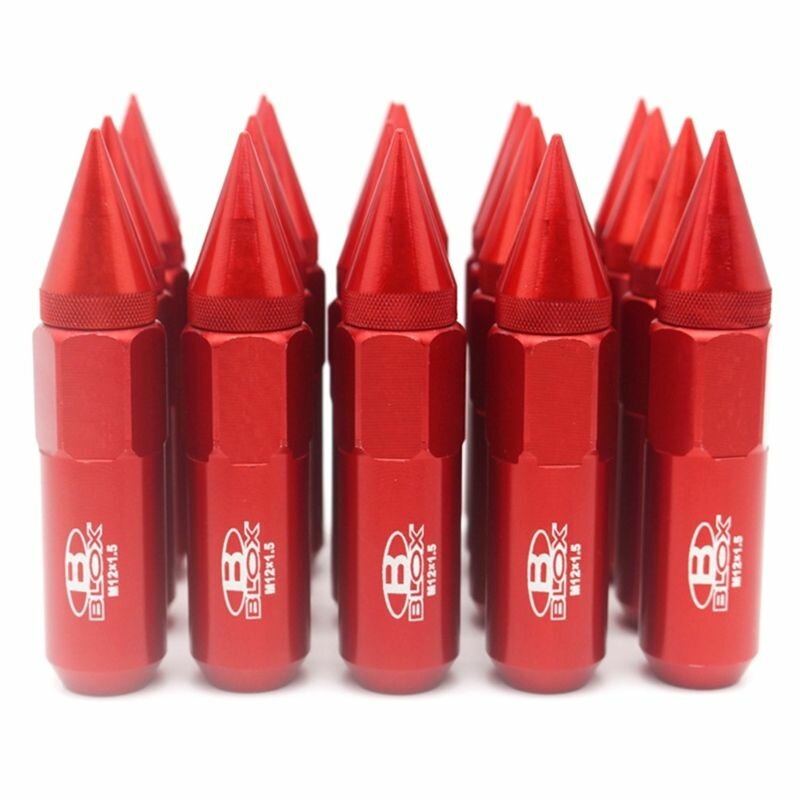 Гайки-шипы M12X1.25/M12X1.5 для дисков, красный - 1.25