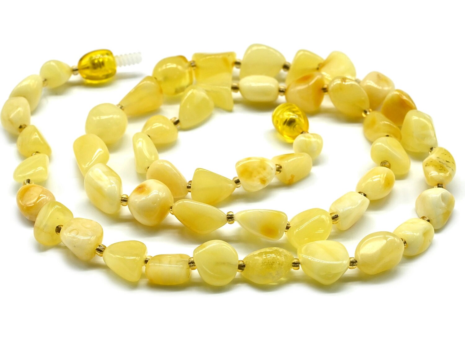 Бусы, янтарь