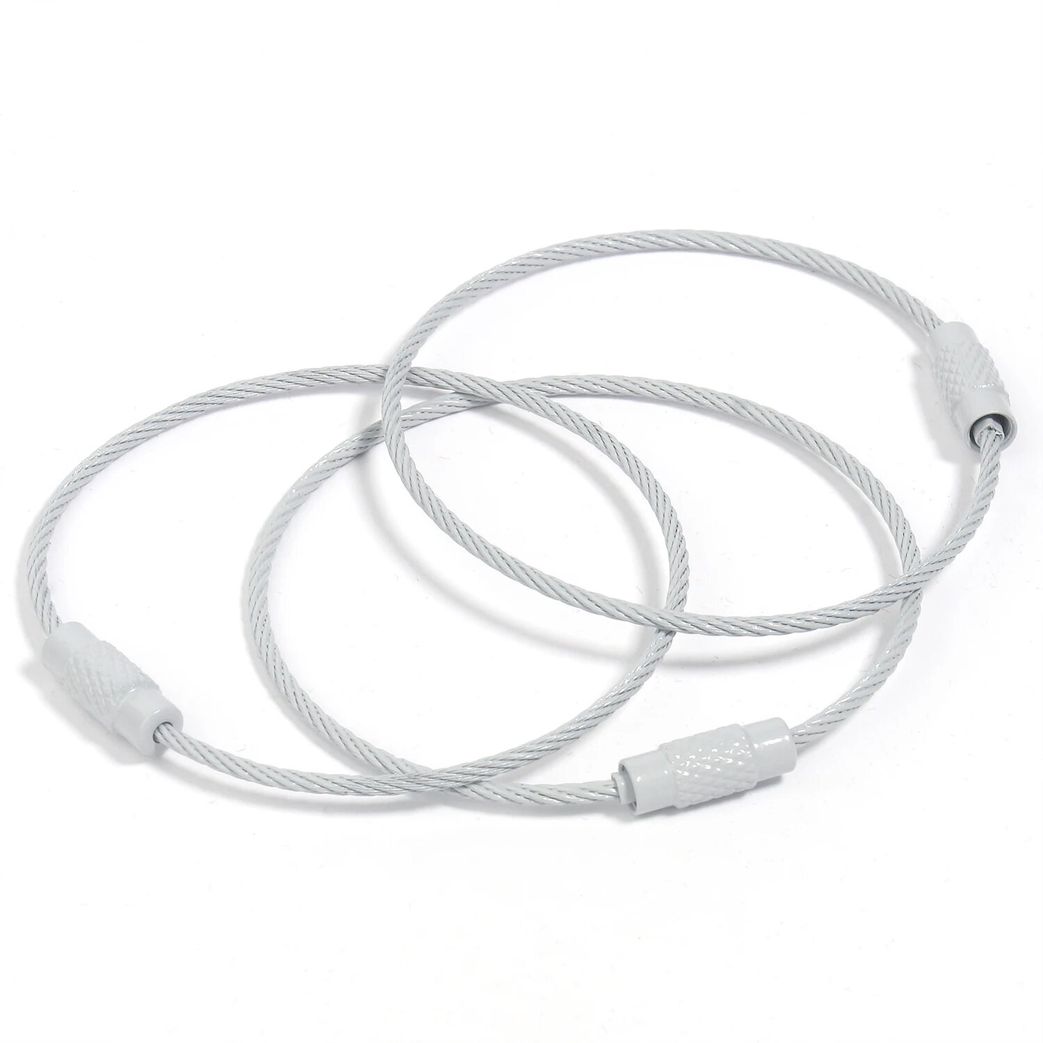 Брелоки AOHAYOOMQ из нержавеющей стали Белый, Grey