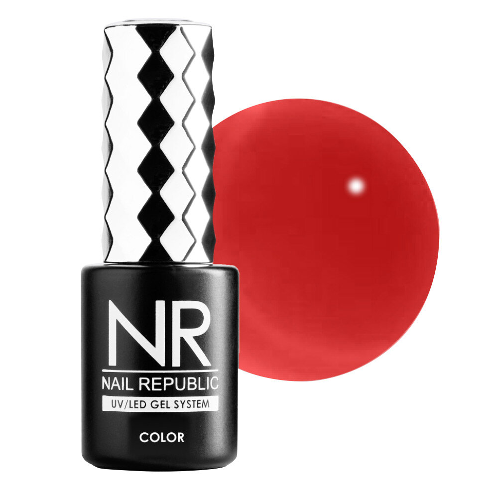 Гель-лак для ногтей Nail Republic №551, Витраж красный, 10 мл