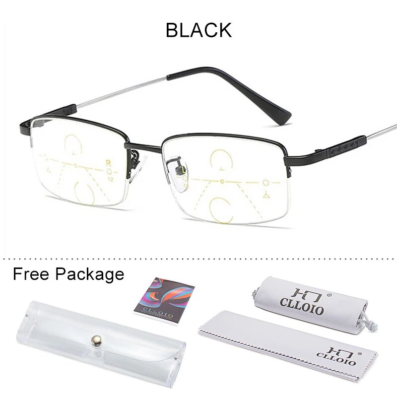 Очки для чтения CLLOIO Black +150