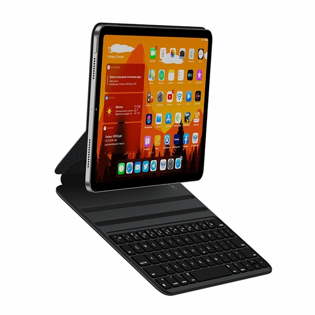 Чехол-клавиатура WiWU для Apple iPad 10.9"/11" Ultra Thin Keyboard F16 - Black