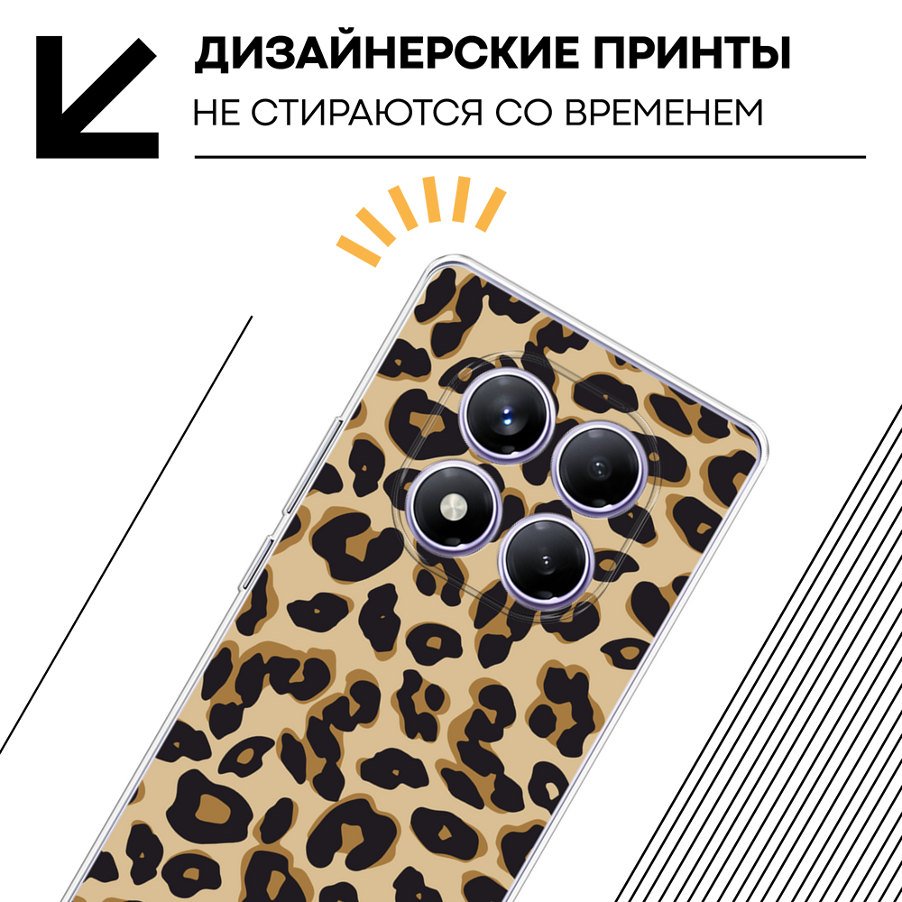 Чехол на Xiaomi Redmi Note 14 Pro 4G / Сяоми редми Нот 14 Про 4G с принтом Леопардовый узор