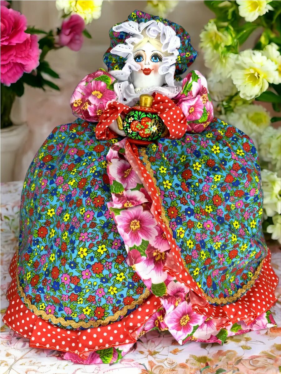 Грелка на чайник "Русская красавица" 42x42 см