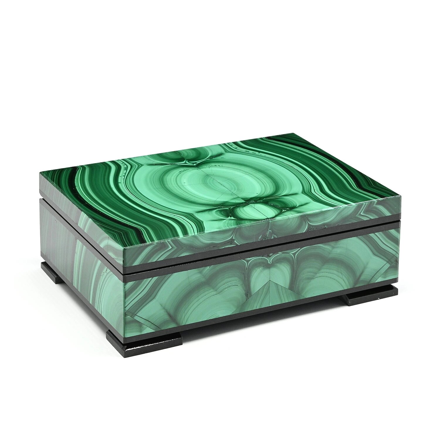 Малахитовая шкатулка 120*80*44мм .