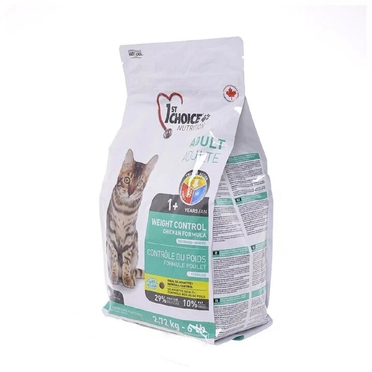 1st CHOICE корм 2.72кг для стерилизованных кошек Контроль Веса