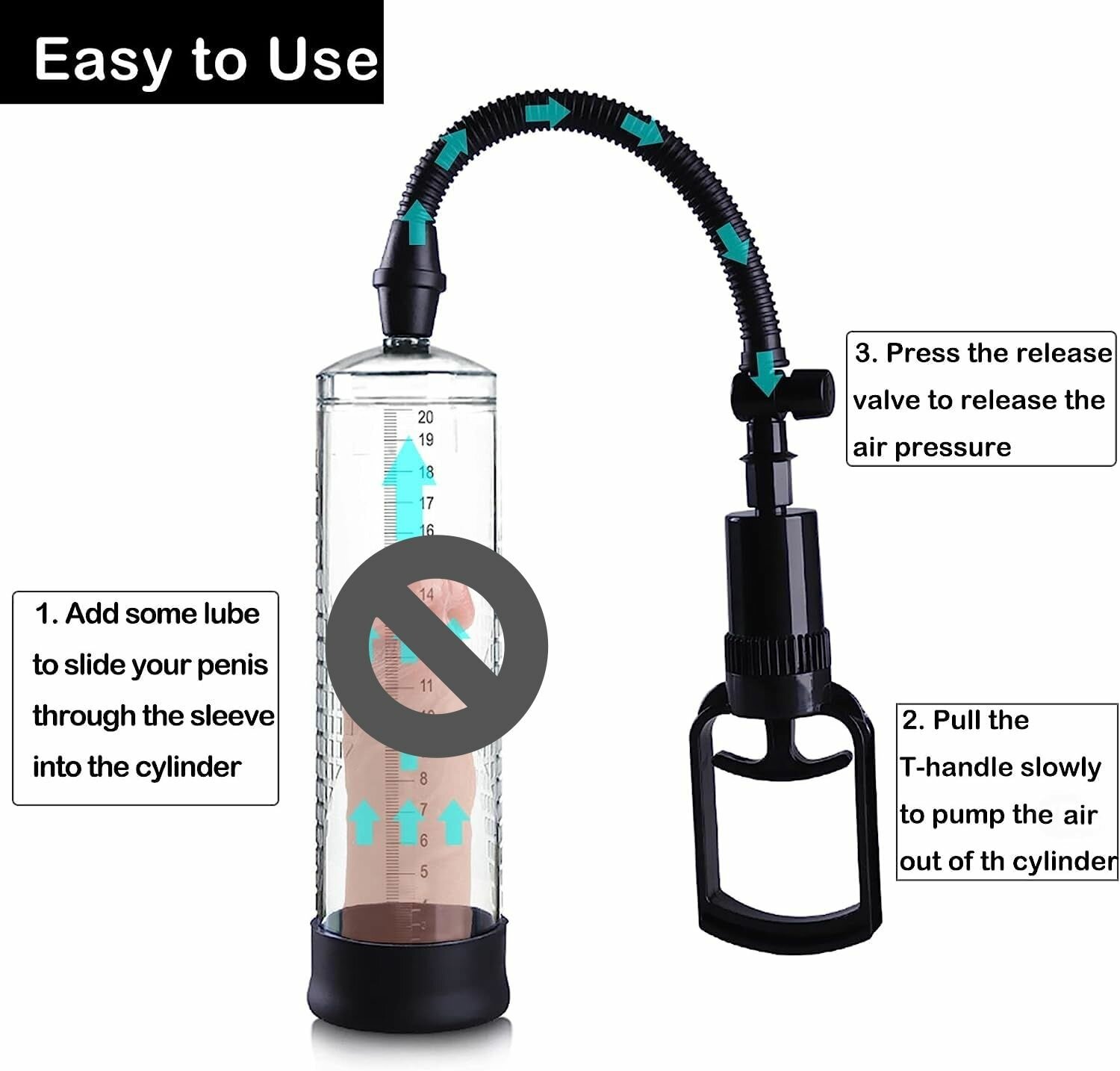 Помпа для члена Liday, вакуумная помпа для увеличения пениса, идеальный подарок