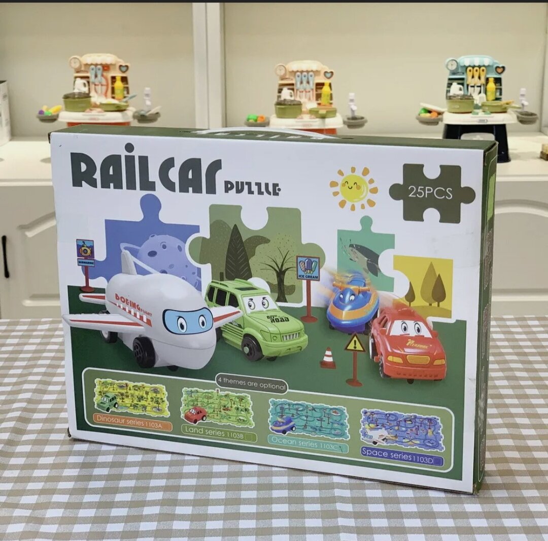 Набор Lanson Toys игровой Космический трек карта-пазл 25дет