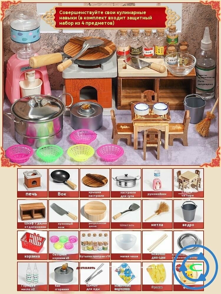 Cooking be be eaten Улучшено - Cooking Skills Бесплатная защита Набор из 4 предметов
