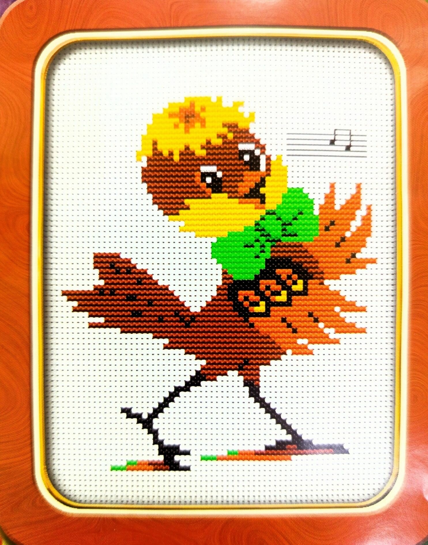 Набор для вышивания крестом "Воробей" 033, 13х16 см, Lutars