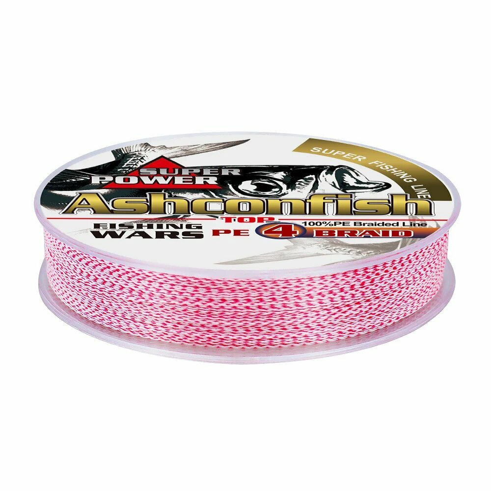 Леска плетеная Ashconfish PE 4, 300м, Розовый