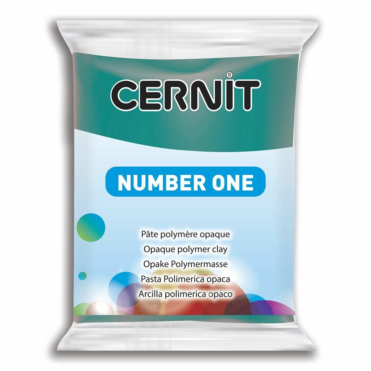 Пластика Cernit Полимерная, запекаемая, №1, цвет 662, темно-зеленый, 56-62 г, CE0900056