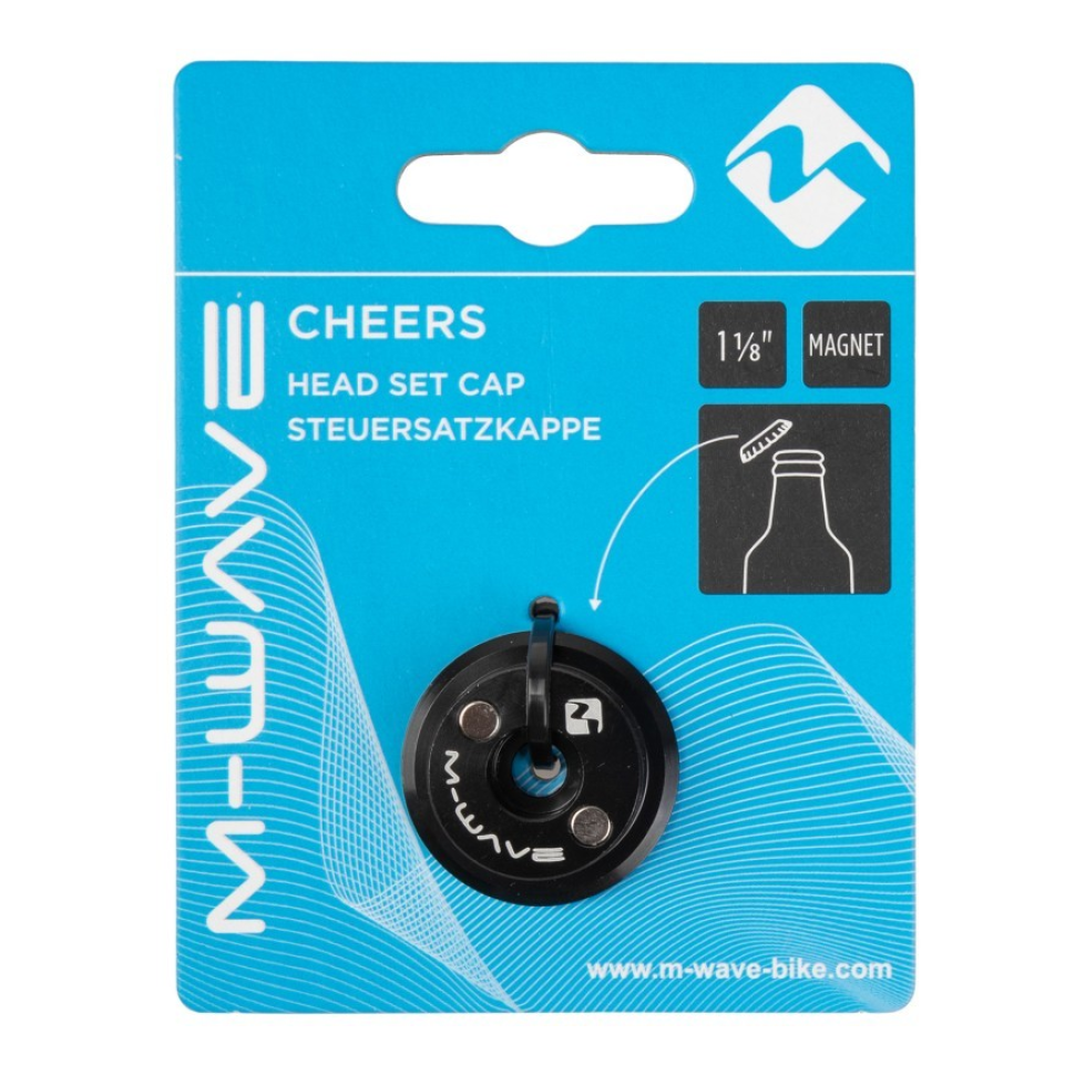 Крышка якоря рулевой колонки M-WAVE Cheers с магнитом под бутылочную пробку