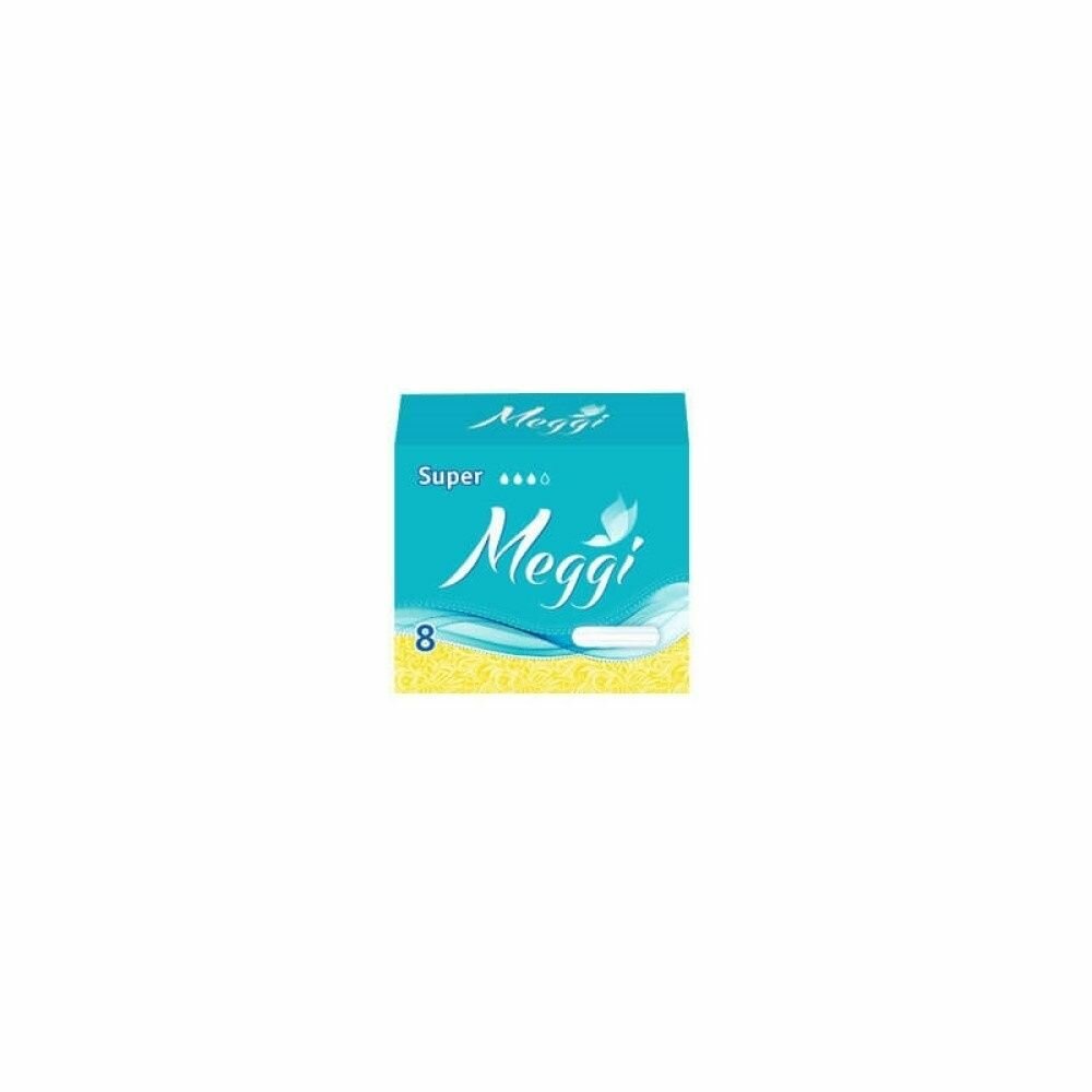Гигиенические тампоны MEGGI "Super", 3 капли, 8 шт (0299)