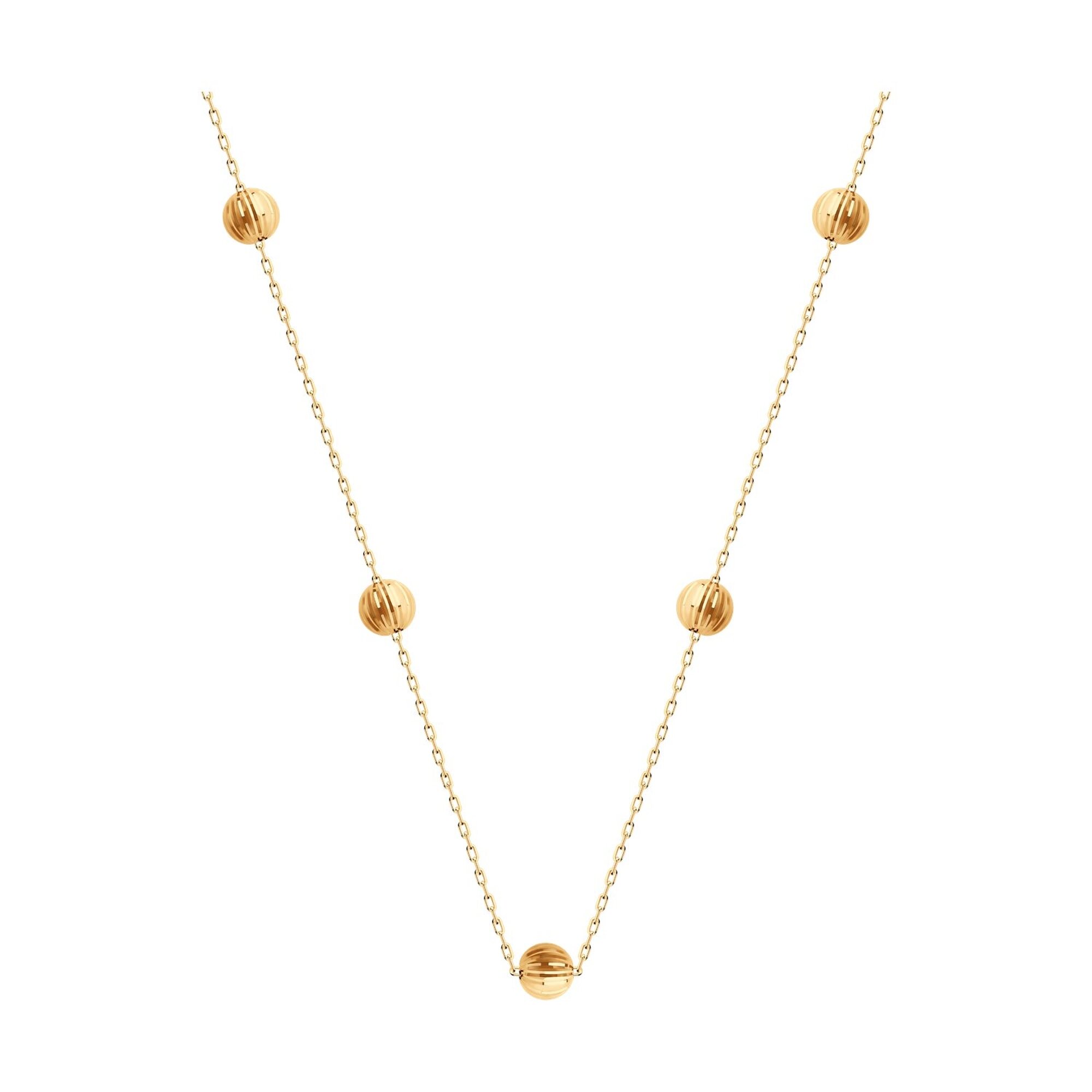 Колье, красное золото, 585 проба