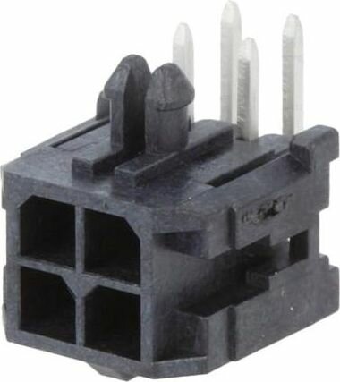 Разъем MOLEX 430450401 Гнездо провод-плата "папа" Micro-Fit 3.0 3мм PIN: 4 THT 5А 1шт