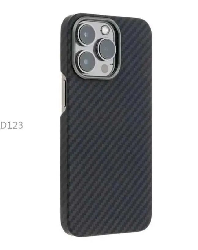 Карбоновый чехол Rikey (кевлар/арамид) для iPhone 14 PRO точный аналог Карбоновый чехол Rikey