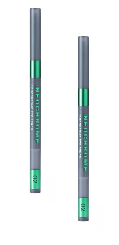 Карандаш для глаз Influence Beauty дуохромный Duochrome eyepencil "Neochrome" тон 02, 2 шт