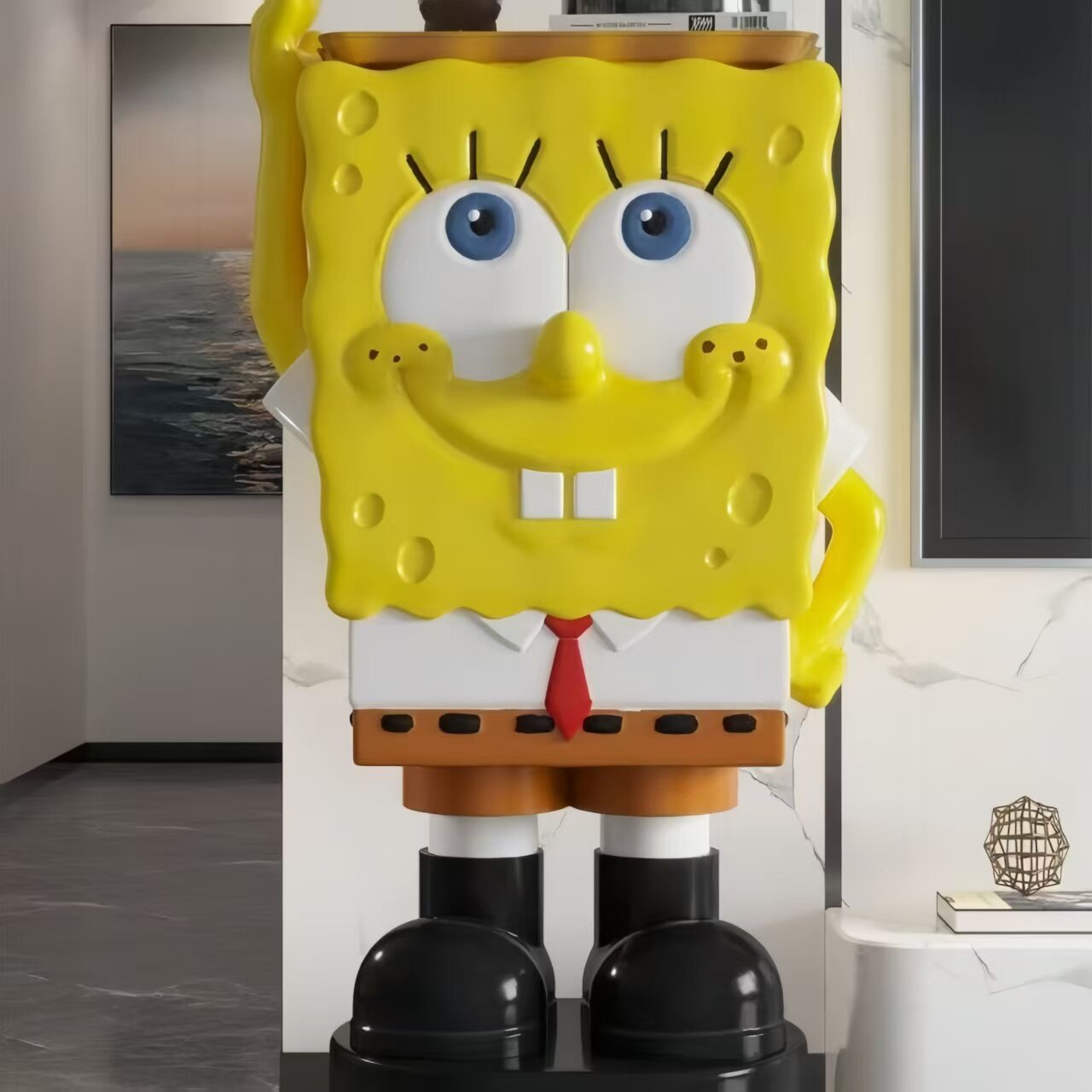 Напольное украшение "SpongeBob SquarePants" от lexinyang, с подносом, смола
