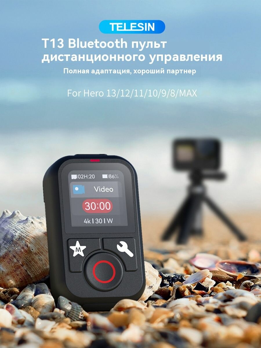 Пульт для фотокамеры GoPro, черный матовый