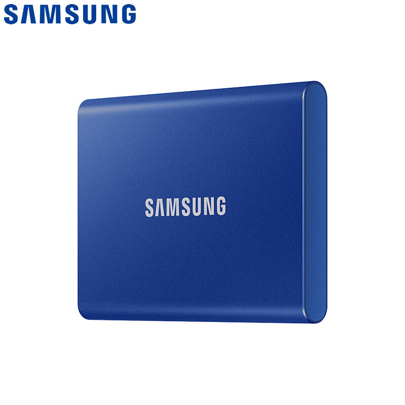 Внешний SSD диск Samsung T7 2tb Синий / MU-PC2T0H/WW