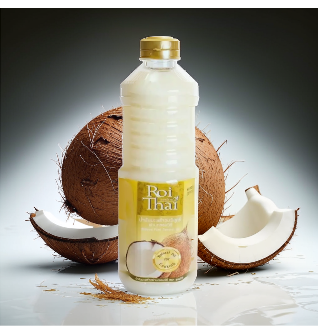 Кокосовое масло Roi Thai рафинированное для жарки 100% 1 л, Таиланд
