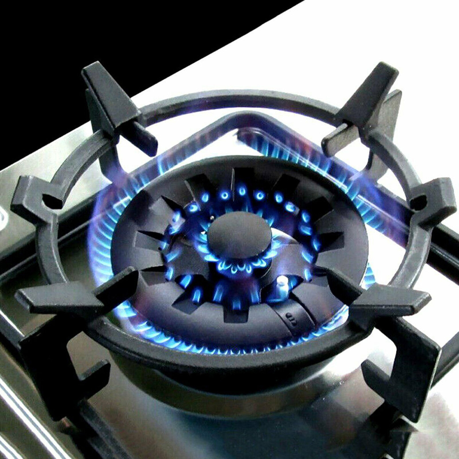 Универсальный кронштейн для газовой плиты с круглым дном и заостренным дном, чугунная рама плиты, нескользящая, с четырьмя когтями