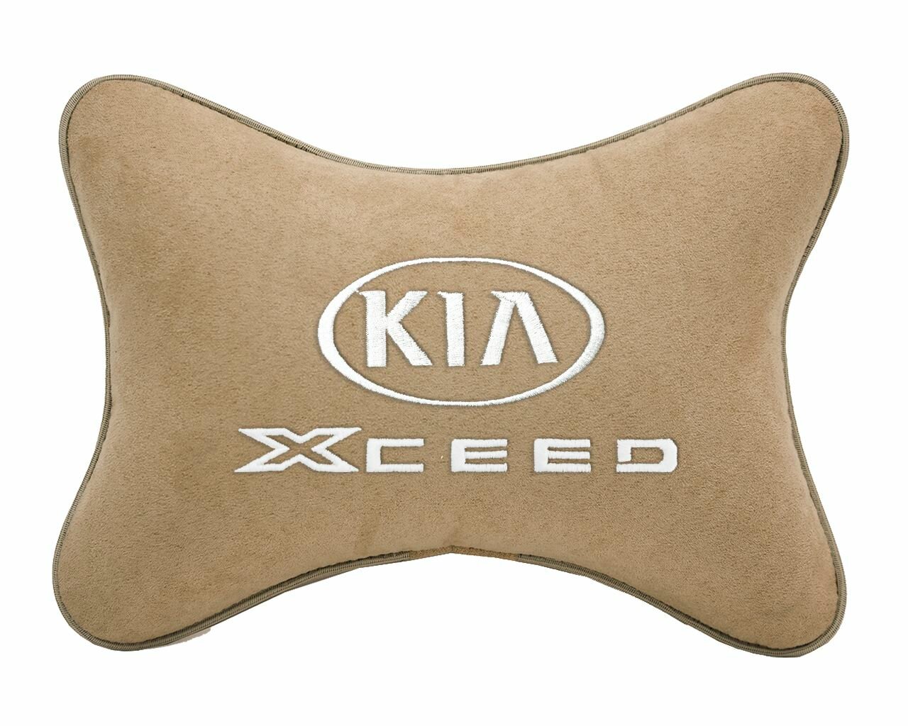 Подушка на подголовник бежевая алькантара KIA XCeed