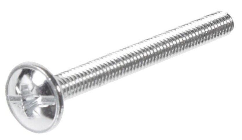 Винт Element / Элемент метрический для крепления ручки стальной, серый, 4×25мм, резьба М4, 1шт. / крепеж