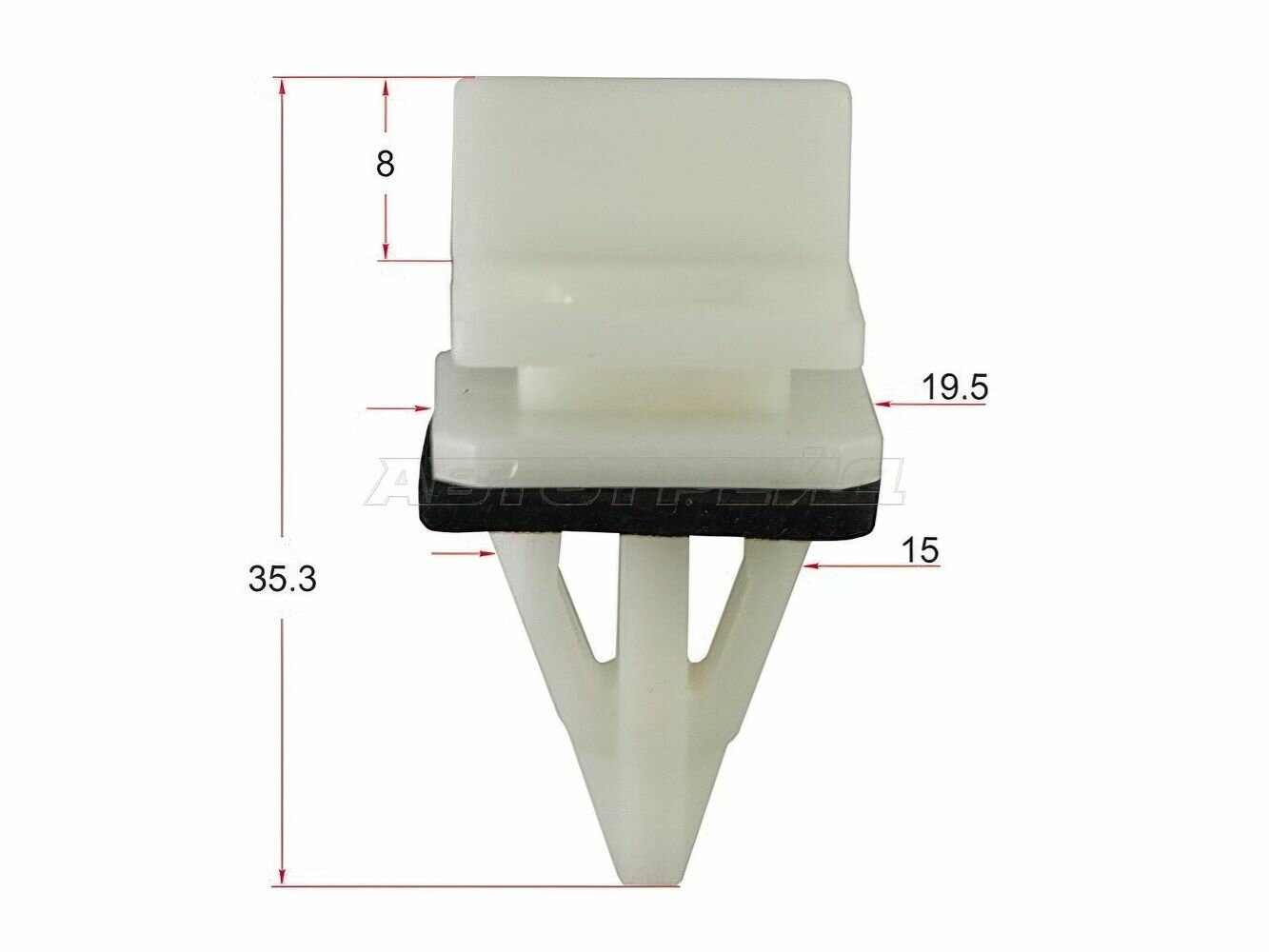 Клипса молдинга кузова, 10 шт для Хонда Аккорд, Срв, Цивик, Шр-В, Степ Вегн арт STKJ1059 SAT