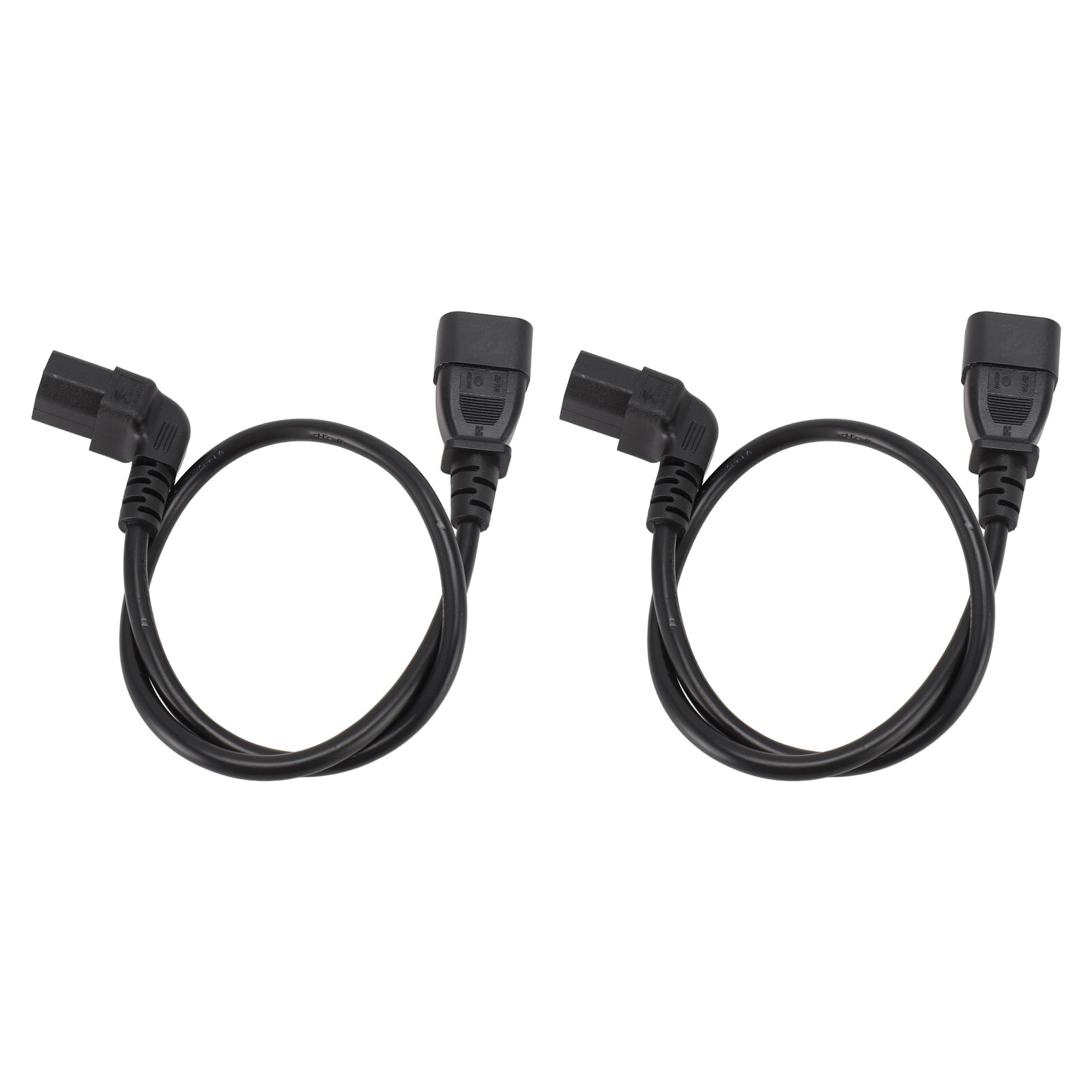 C14 Мужчина до C13 Женский шнур питания 60 см 2500 Вт 10A 250 В IEC320 C14 до IEC320 C13 Кабель питания для компьютерного настольного принтера динамика