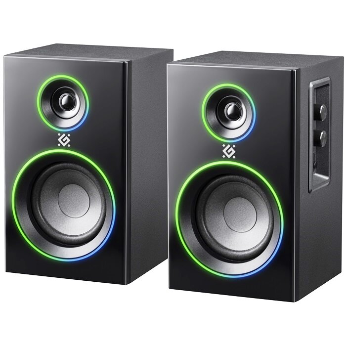 Колонки Defender Solar 12 Bluetooth 5 питание от usb, 12 Вт подсветка