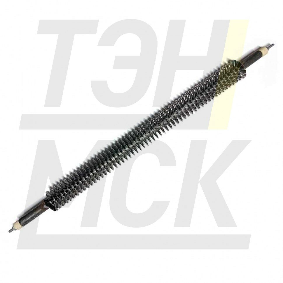 ТЭН 1000W, черн, L450мм, оребренный, подвижный воздух, тэнр 45А 13/1,0о 220 ф1, 06.100