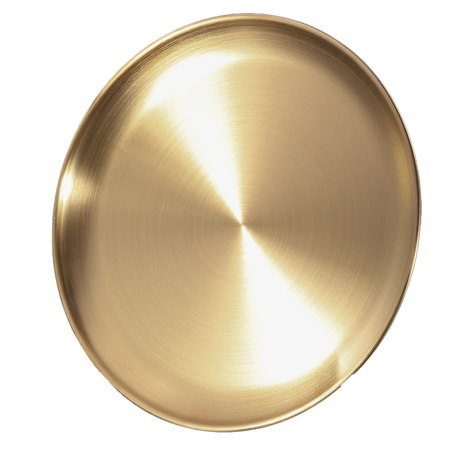 Тарелка из нержавеющей стали, золотая металлическая круглая тарелка для ужина, многоразовый нержавеющий поднос для домашней кухни, вечеринки, S 14 см/5,5 дюйма