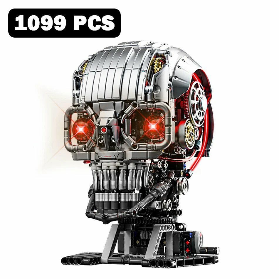 JIMITU Механический череп конструктор 1099 деталей