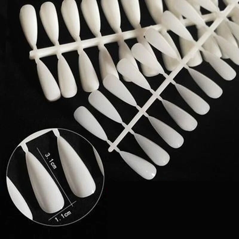 Практика маникюра, новая длинная короткая заостренная капля воды, длинная Т-образная цветная карта, дизайн ногтей, дизайн ногтей