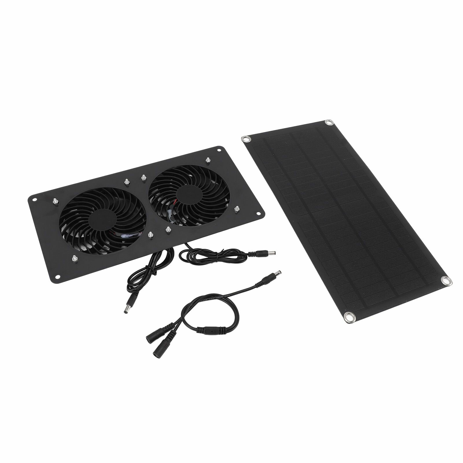 Солнечный вытяжной вентилятор 10Вт двойные вентиляторы, для теплиц и сараев