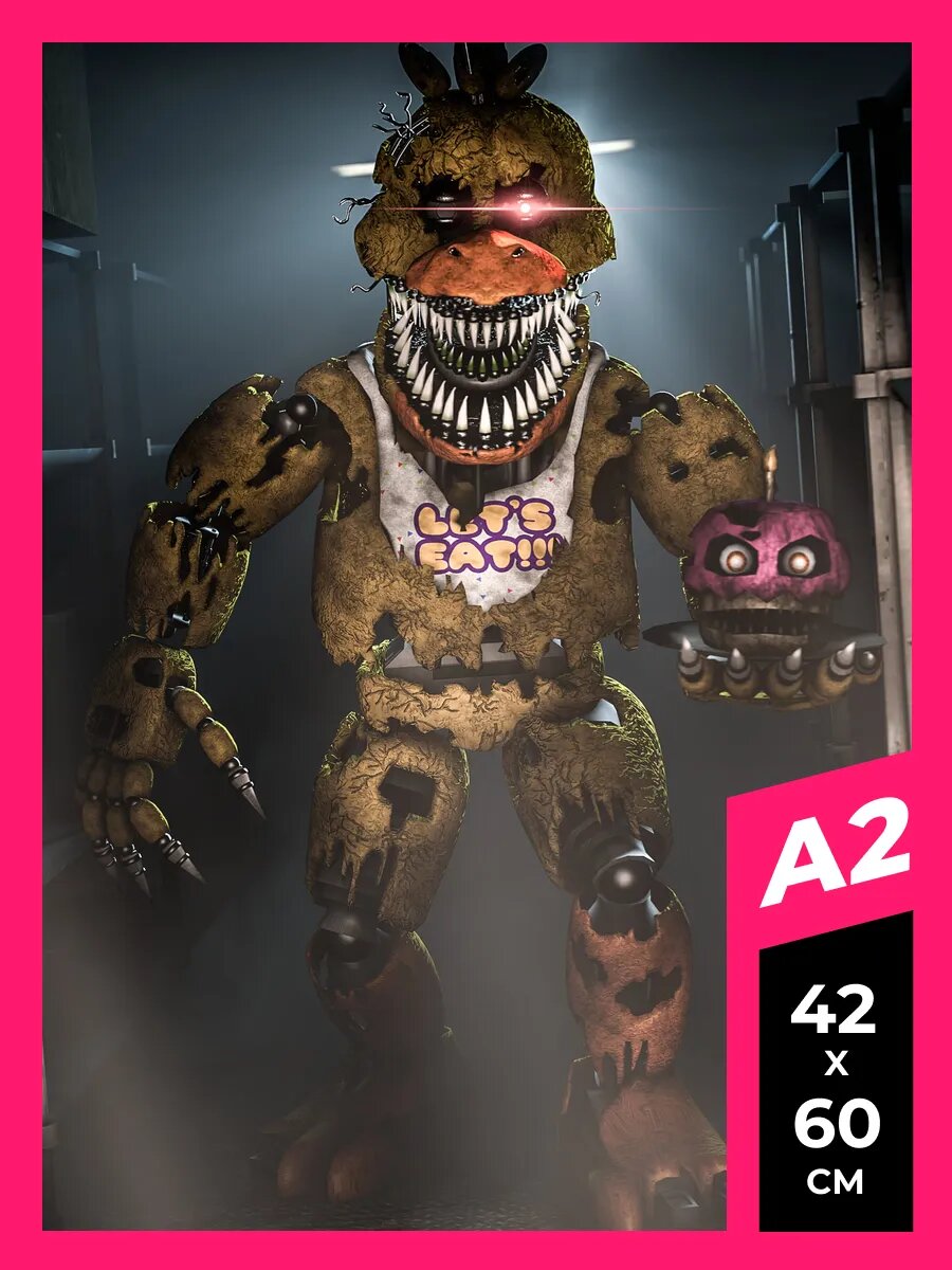 Постеры фнаф и плакаты FNAF Five Nights at Freddy’s 1, матовая фотобумага премиум качества