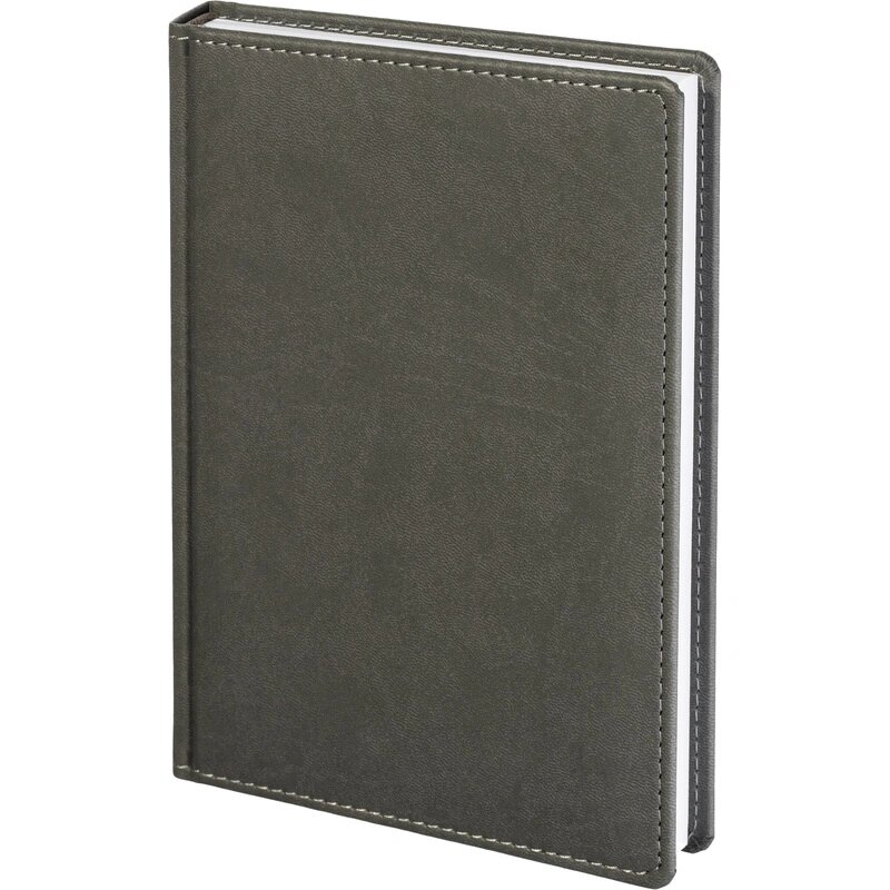 Ежедневник недатированный серый, А5,143х210мм,176л, ATTACHE Сиам